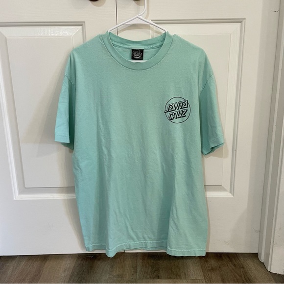Santa Cruz Skateboards | Shirts | Santa Cruz Teal Blue Graphic Tee Size ...